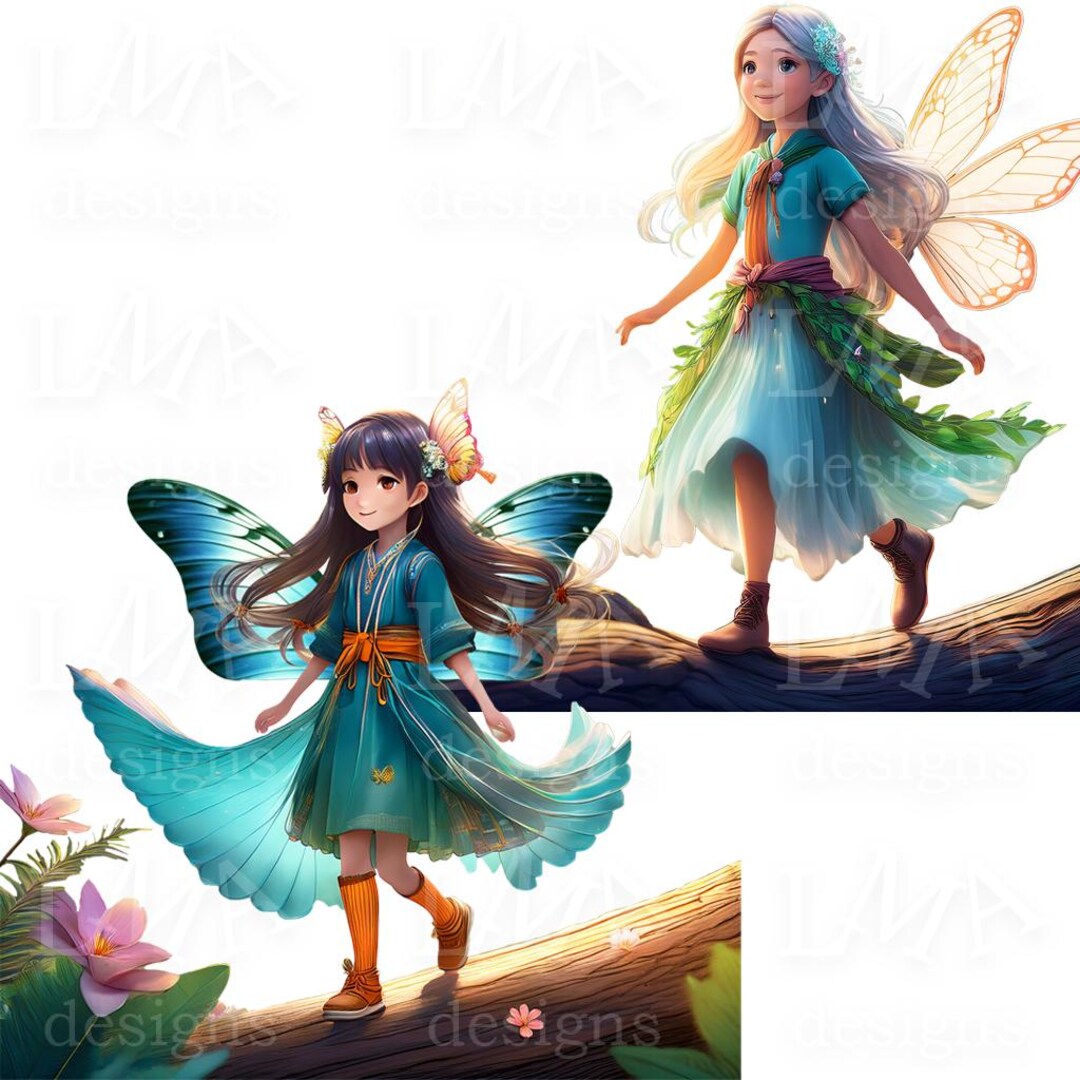 20 Whimsical Nature Sprites Clipart Images - Etsy