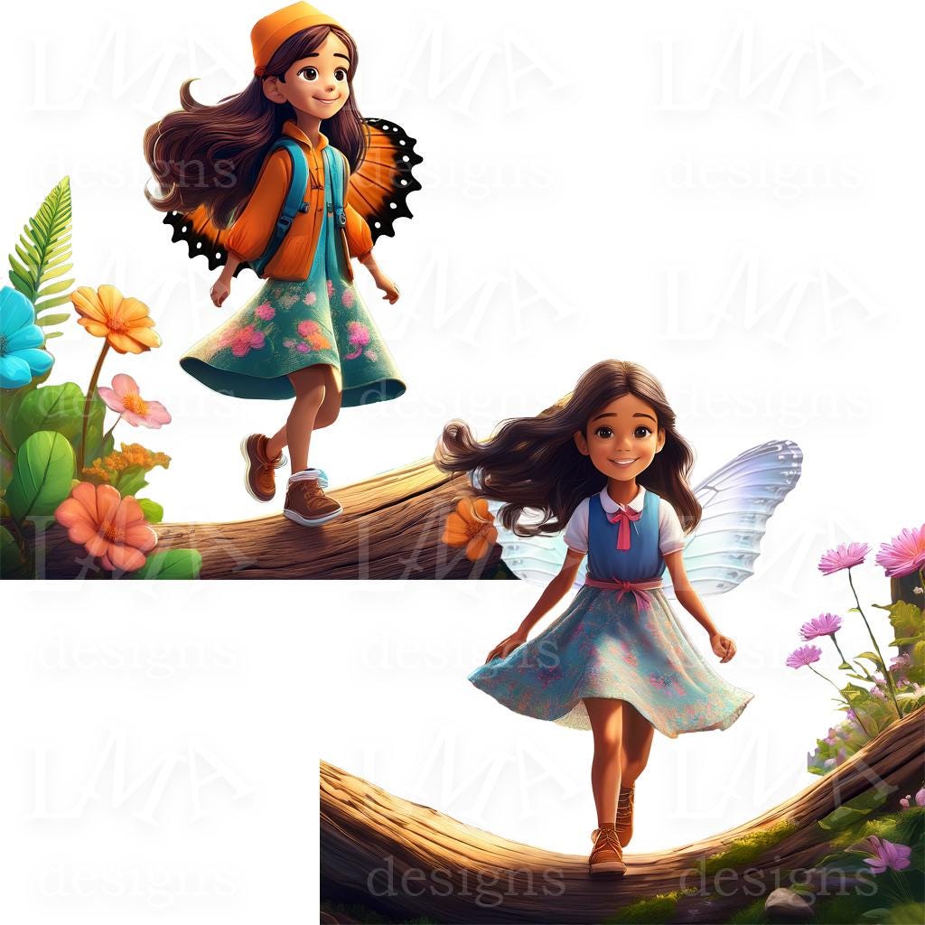 20 Whimsical Nature Sprites Clipart Images - Etsy