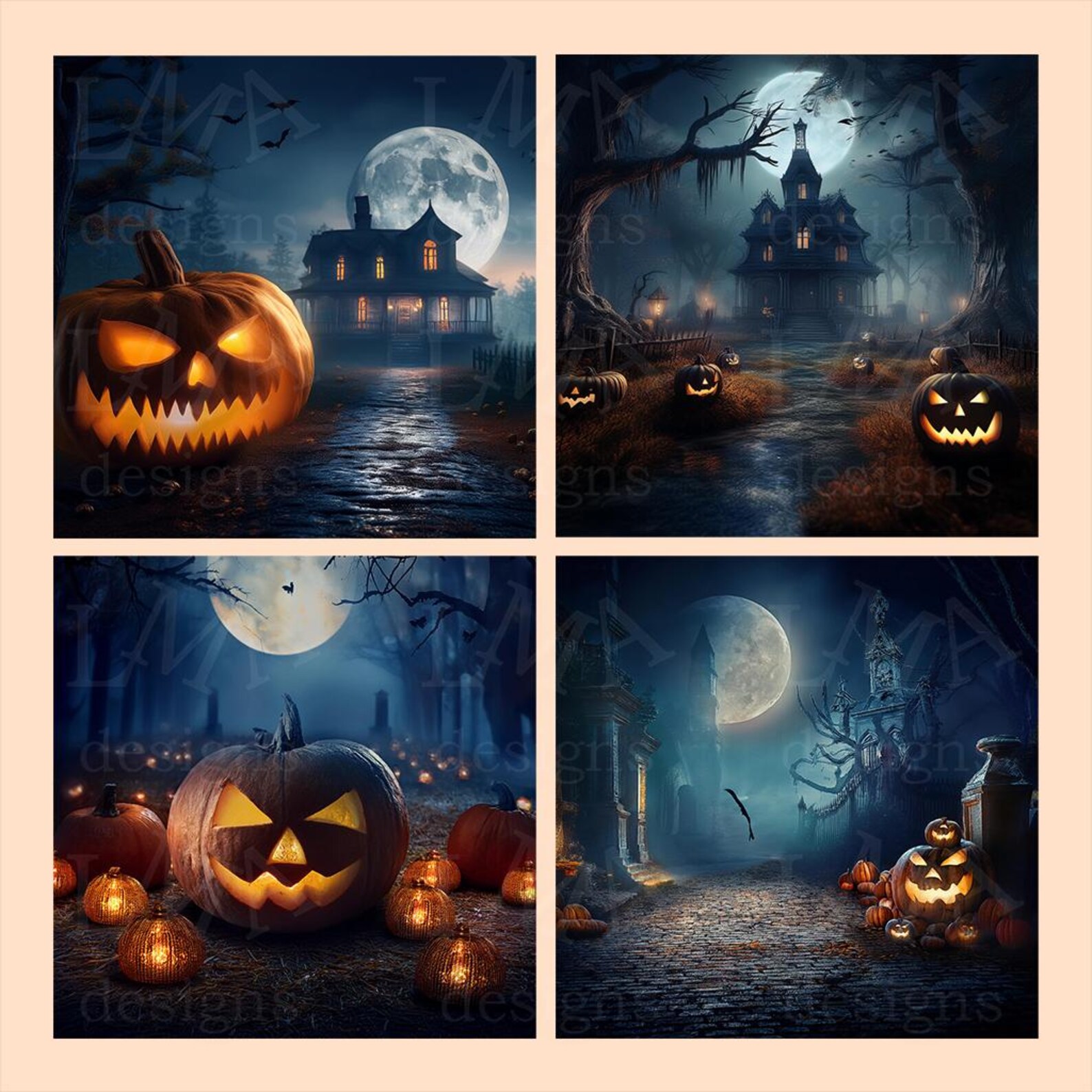 Halloween Backgrounds Clipart Images - Spooky Background for Halloween ...