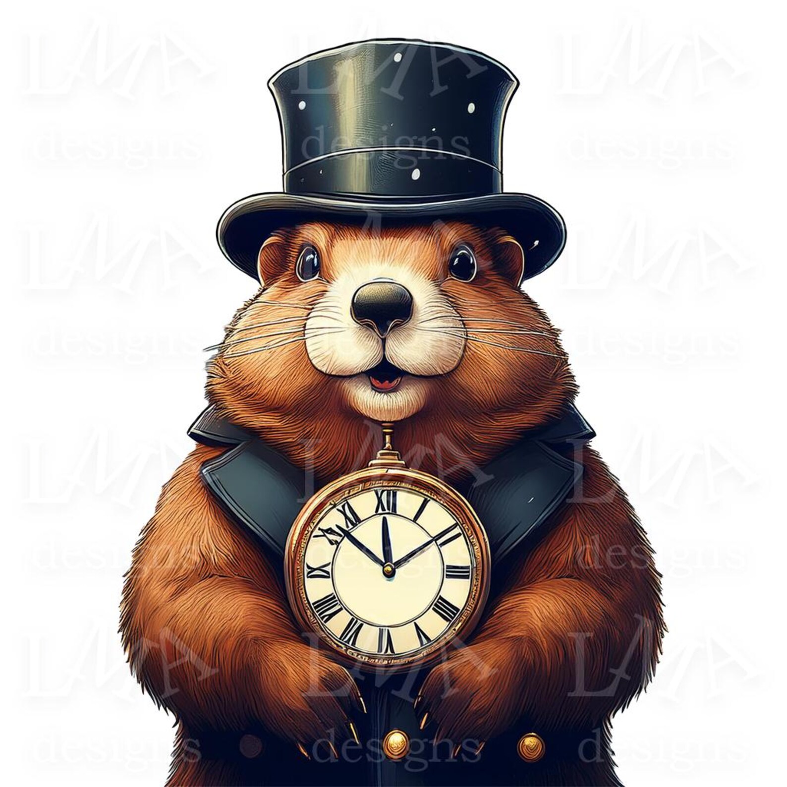 10 Groundhog Day Clipart Images - Etsy