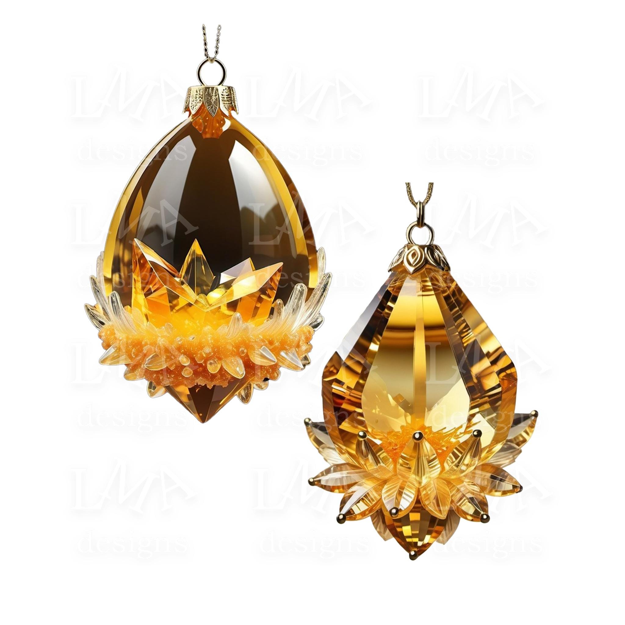 20 Christmas Tree Ornaments Clipart Images – Various Colors and Types ...