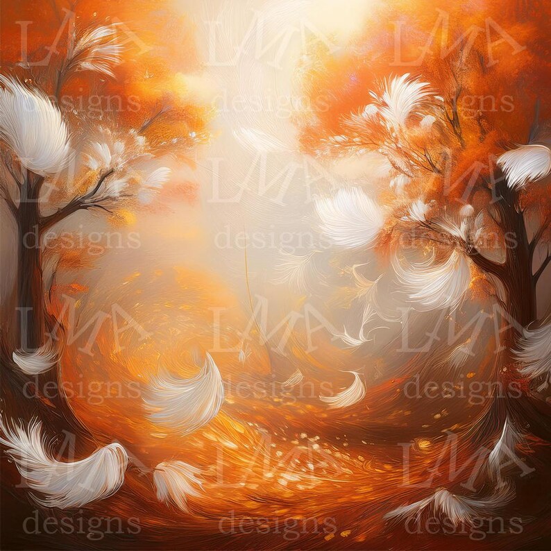 10 Fantasy Backgrounds Oranges Clipart Images – Set 2 - Etsy