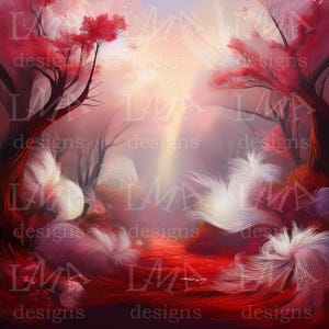 10 Fantasy Backgrounds Reds Clipart Images – Set 1 - Etsy