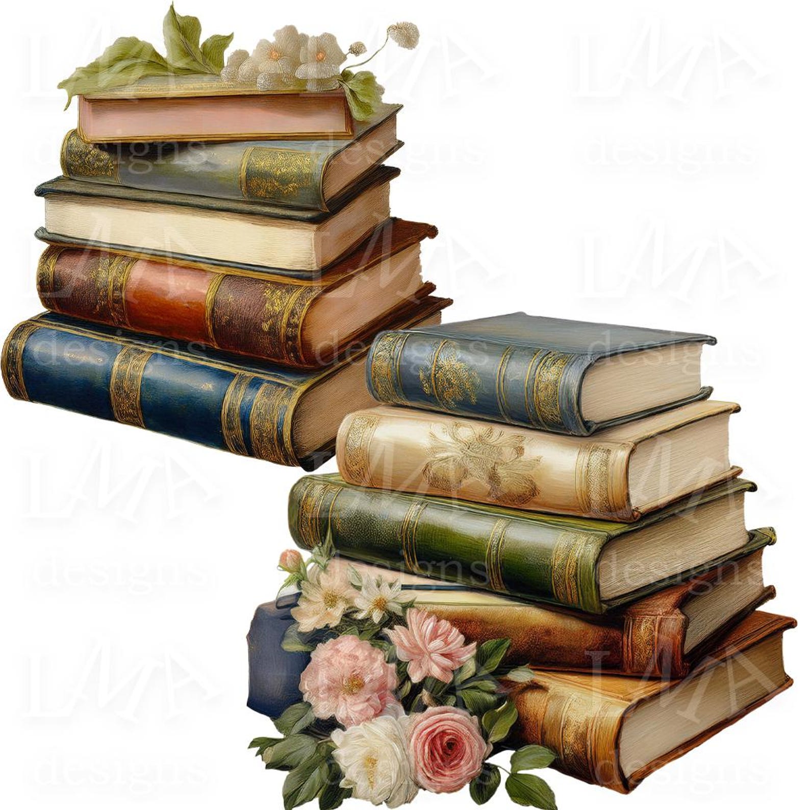 12 Victorian Old Books Clipart Images - Etsy