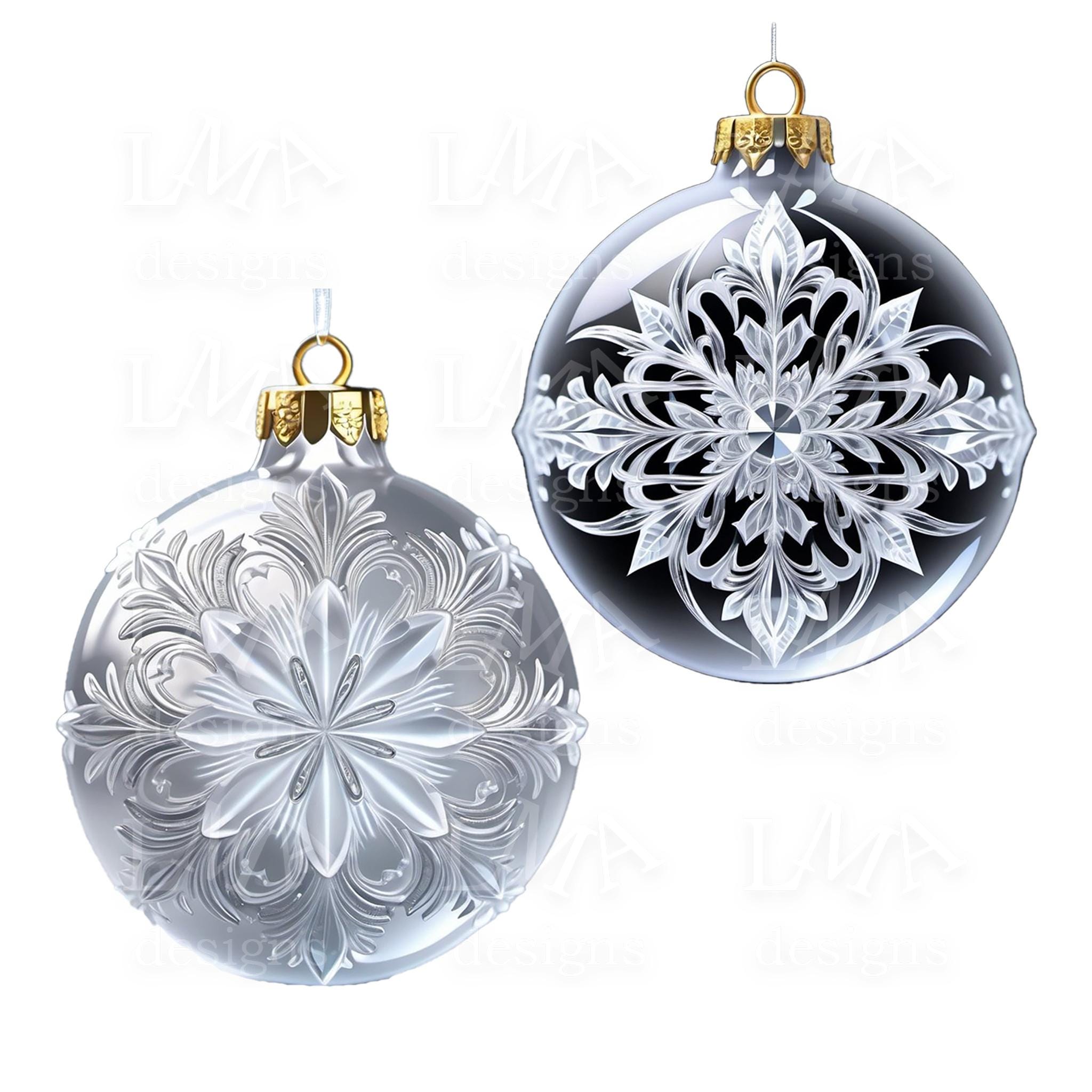 20 Christmas Tree Ornaments Clipart Images – Various Colors and Types ...