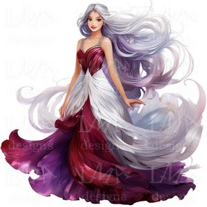 10 Fantasy Gown Princess Transparent Clipart Images - Etsy