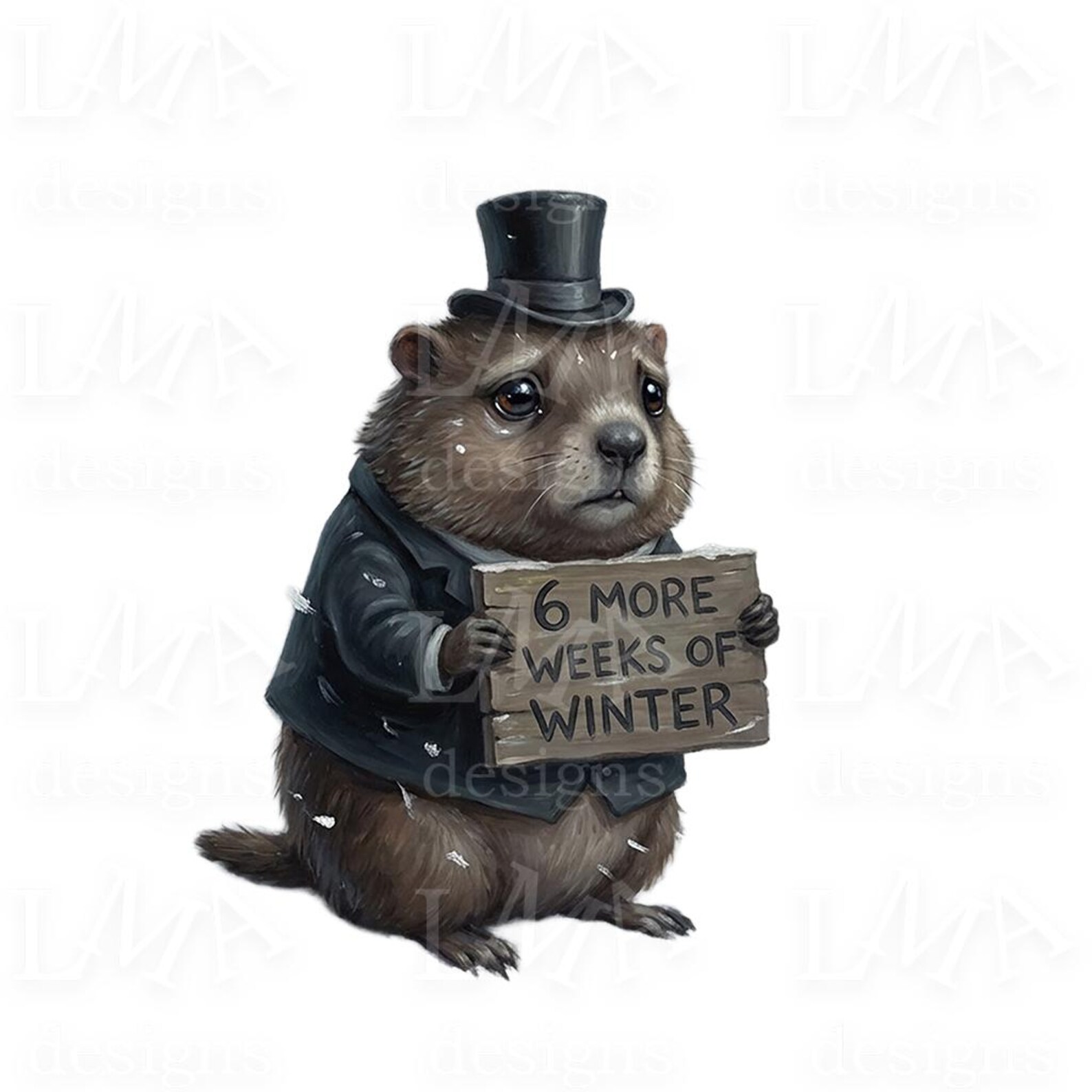 10 Groundhog Day Clipart Images – Set 3 - Etsy