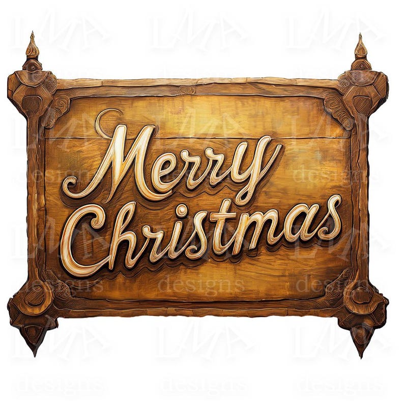 12 Christmas Signage Clipart Images – Set 2 - Etsy