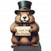 10 Groundhog Day Clipart Images - Etsy