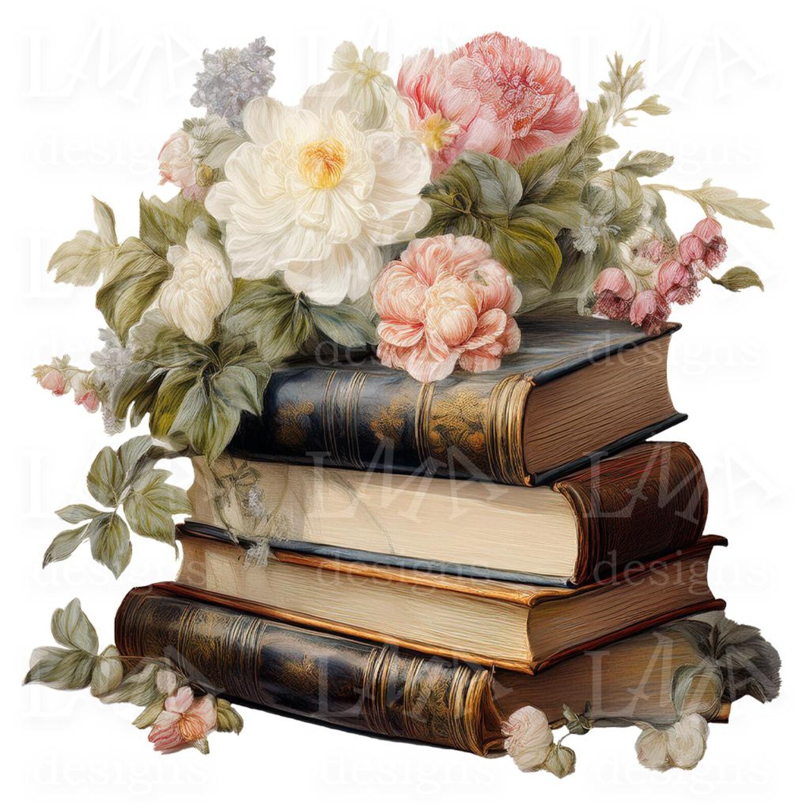 12 Victorian Old Books Clipart Images - Etsy