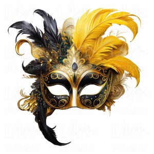 10 Mardi Gras Masks Clipart Images - Etsy