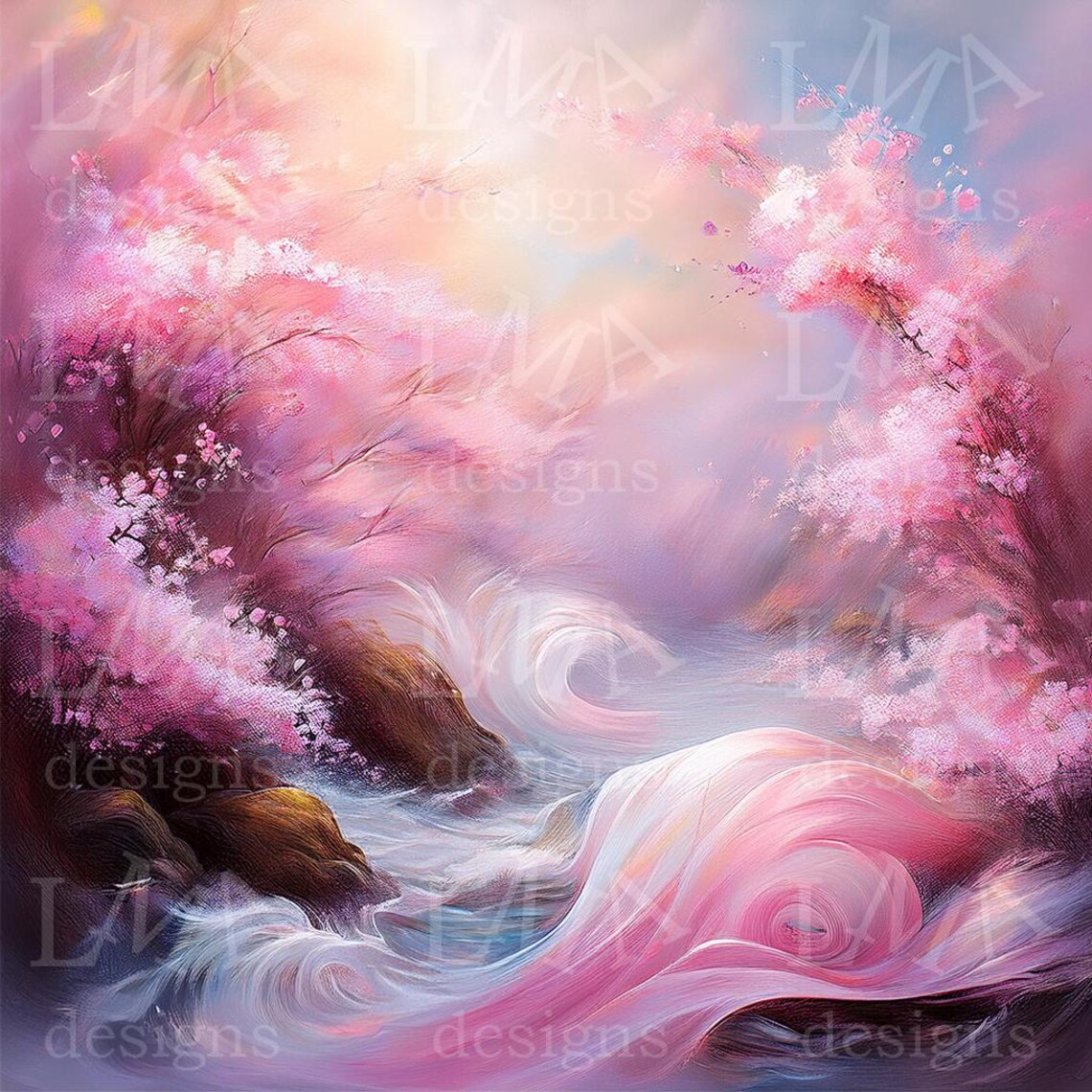 10 Fantasy Backgrounds Pinks Clipart Images – Set 1 - Etsy