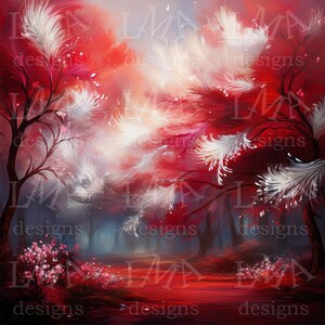10 Fantasy Backgrounds Reds Clipart Images – Set 1 - Etsy