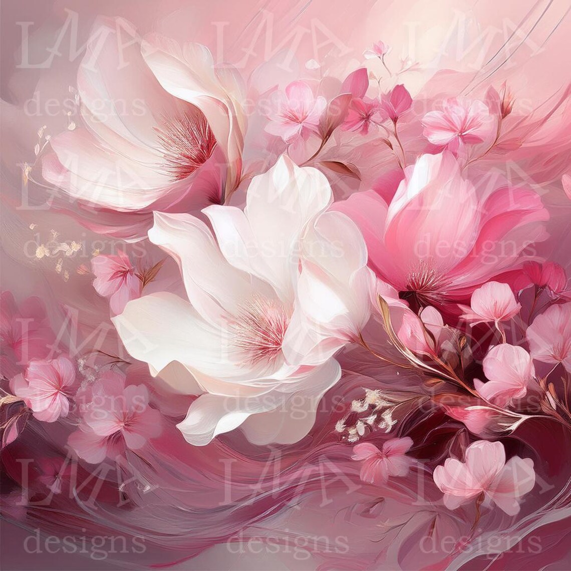 10 Fantasy Backgrounds Pinks Clipart Images – Set 1 - Etsy