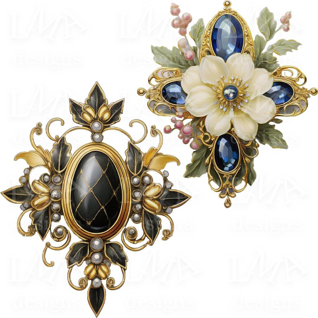 12 Victorian Symbols & Symbolism – Honeymoon Broach and Mourning Broach ...