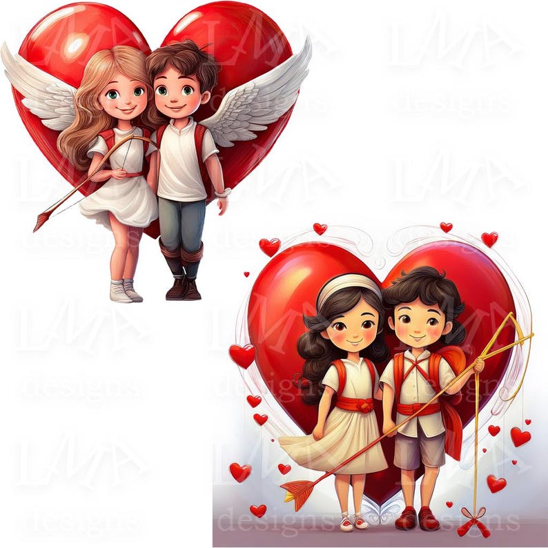 20 Valentines Day Cupids Clipart Images - Etsy