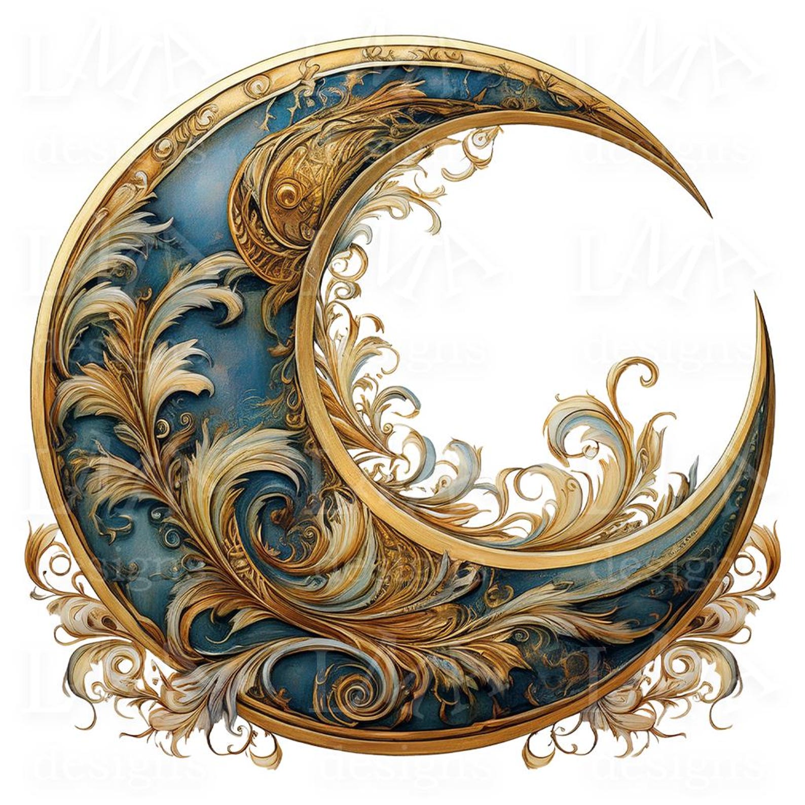 12 Victorian Symbols & Symbolism – Crescent Moon and Stars – Set 5 ...