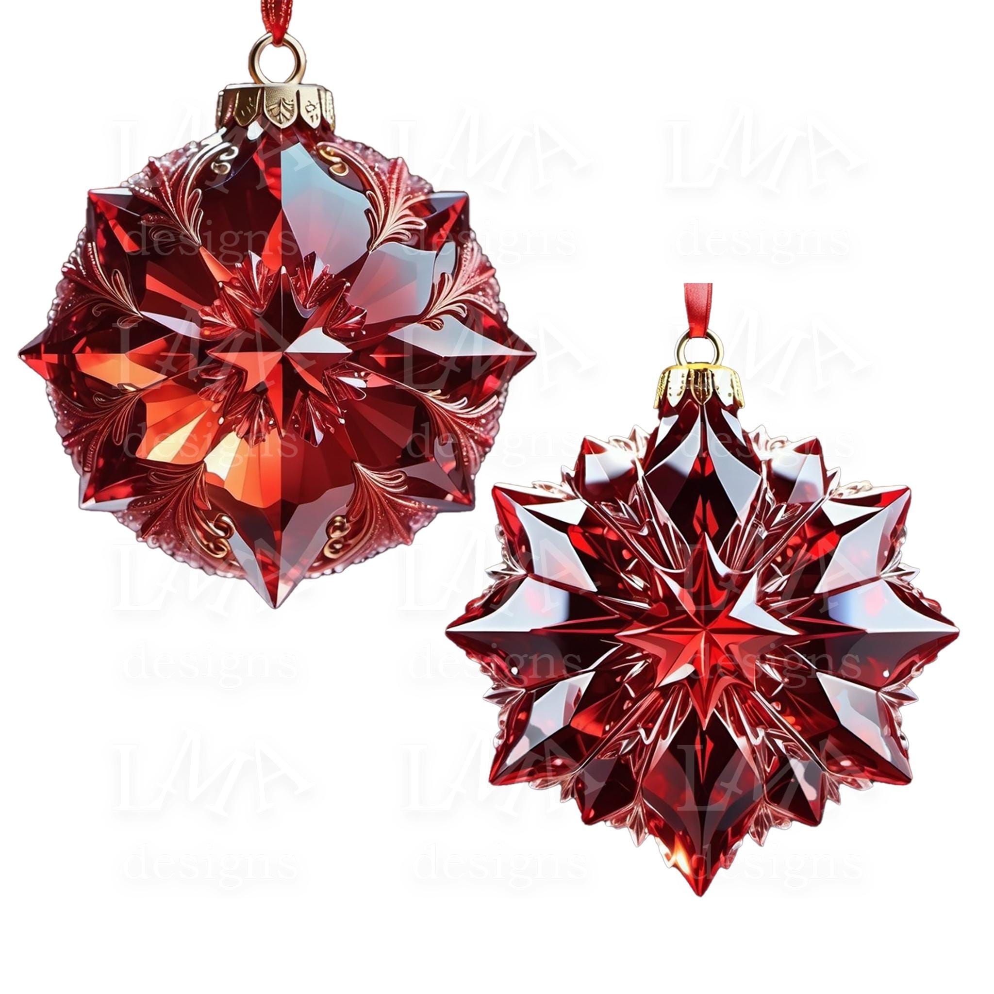 20 Christmas Tree Ornaments Clipart Images – Various Colors and Types ...