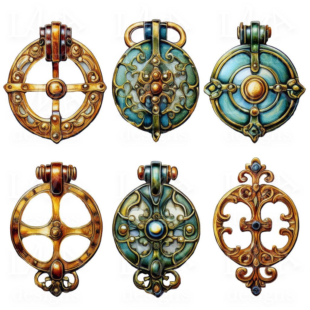 42 Victorian Symbols & Symbolism – Buckles – Set 1 - Clipart Images - Etsy