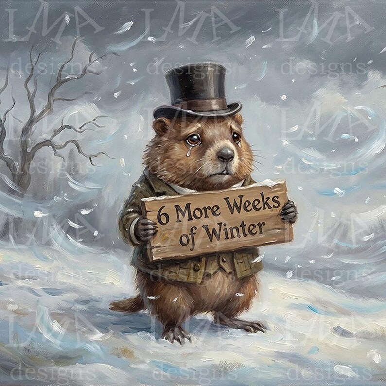 12 Groundhog Day Backgrounds Clipart Images – Set 3 - Etsy