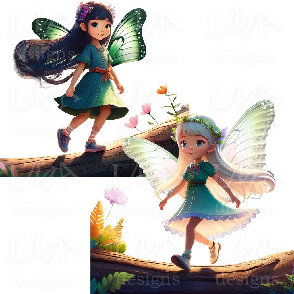 20 Whimsical Nature Sprites Clipart Images - Etsy