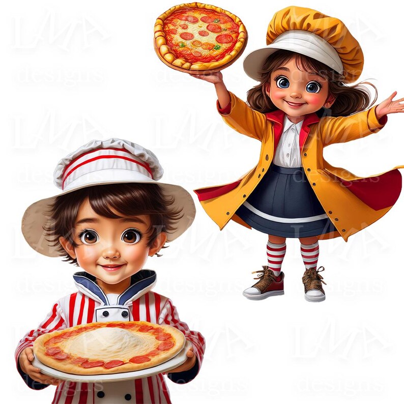 20 Little Boy and Girl Aspiring Occupations Clipart Images – Set 2 - Etsy