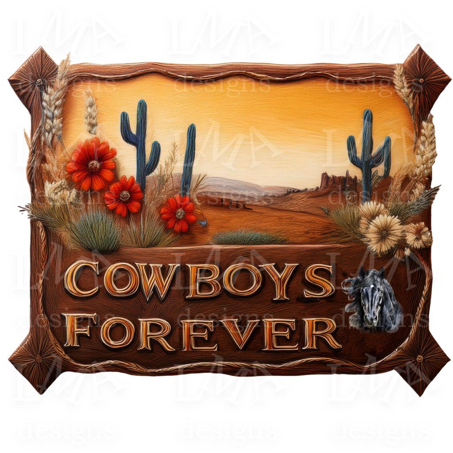 14 Western Plaques - Clipart Images - Etsy