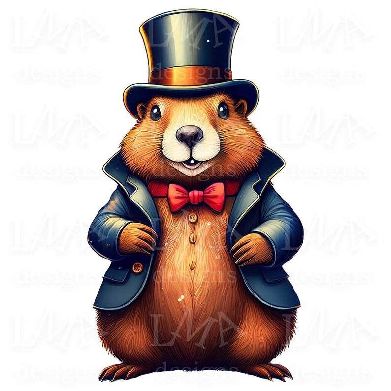 10 Groundhog Day Clipart Images - Etsy