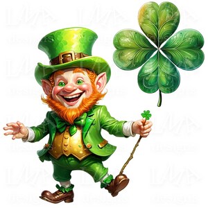 20 St. Patrick’s Day Leprechauns, Shamrocks, 4-leaf Clovers, Pot-o-gold ...