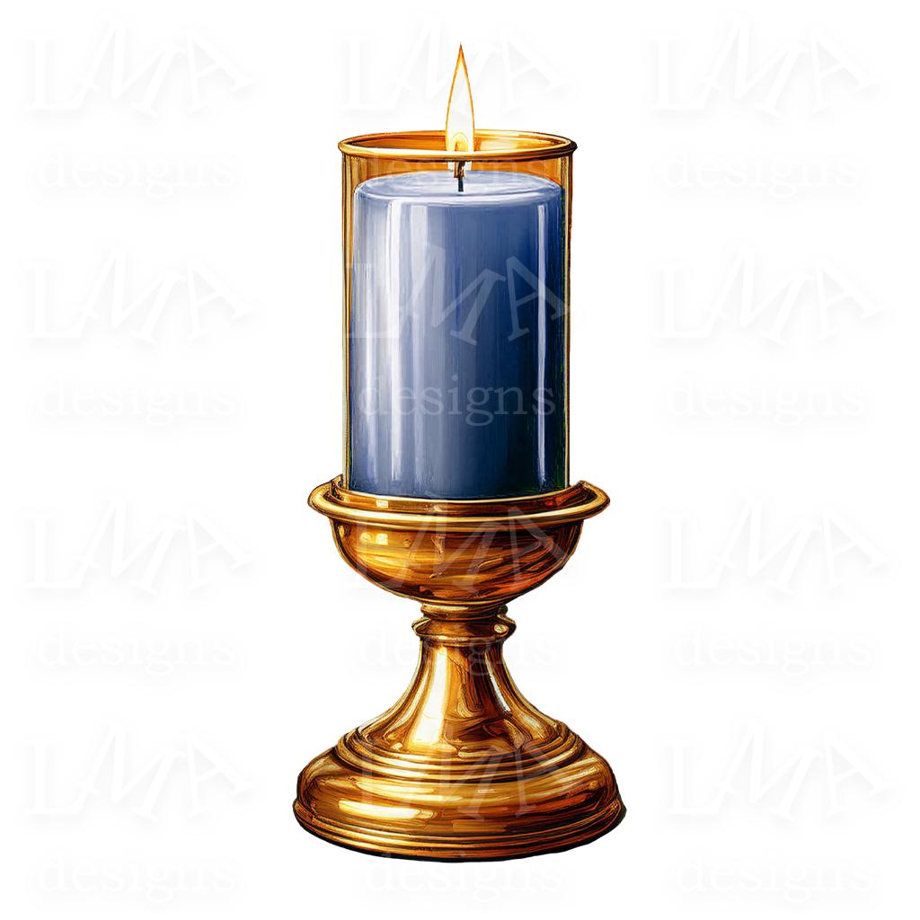 60 Candles and Holders Clipart Images, Various Colors and Shades - Etsy