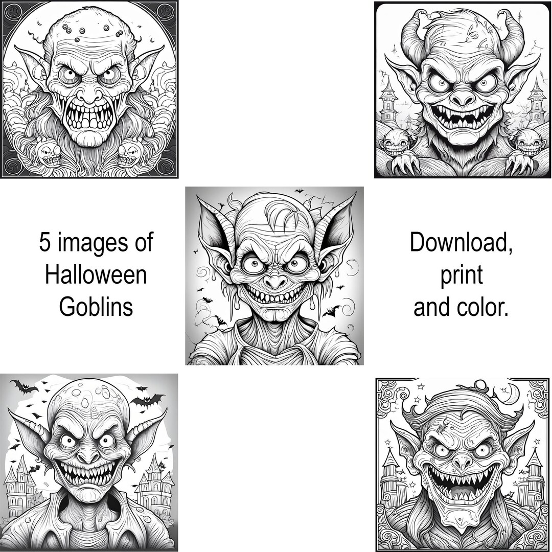 25 Halloween Coloring Pages – Dinosaurs, Goblins, Haunted Houses, Kids ...