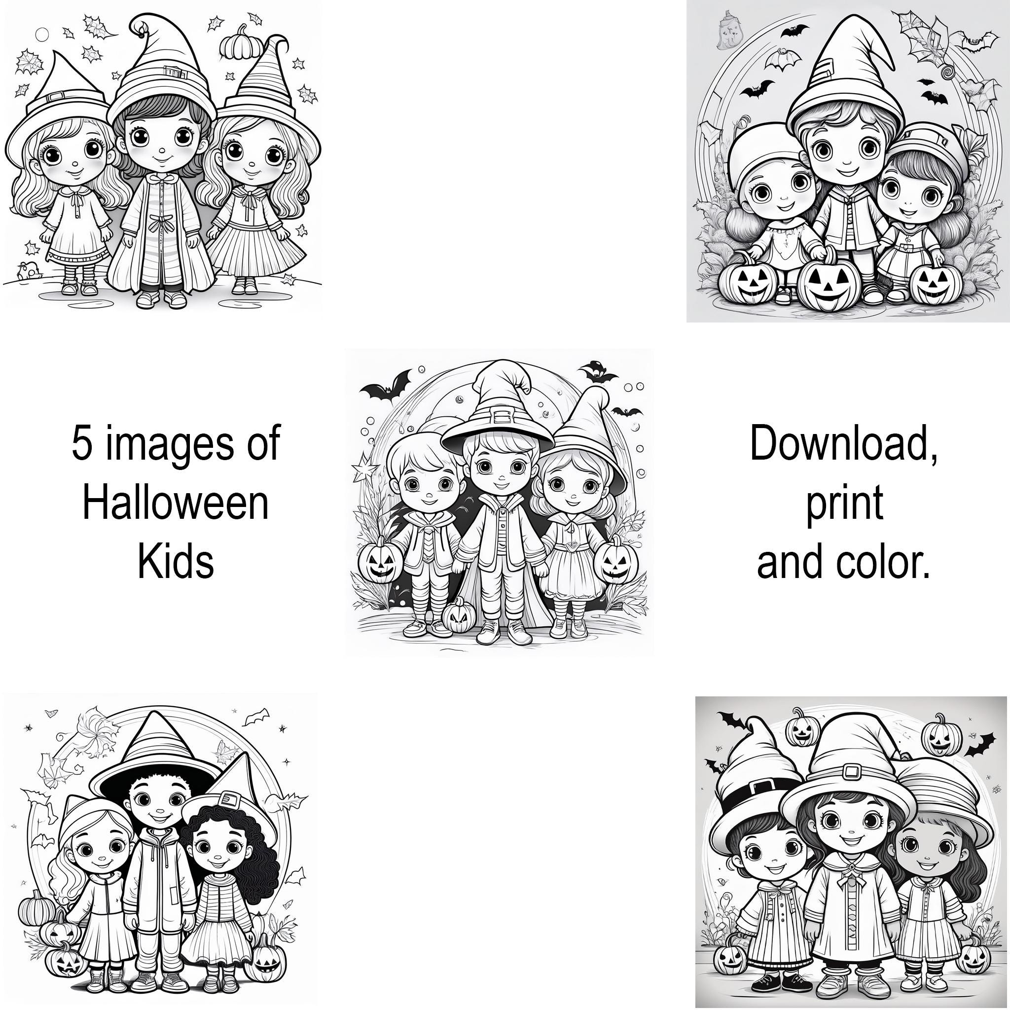 25 Halloween Coloring Pages – Dinosaurs, Goblins, Haunted Houses, Kids ...