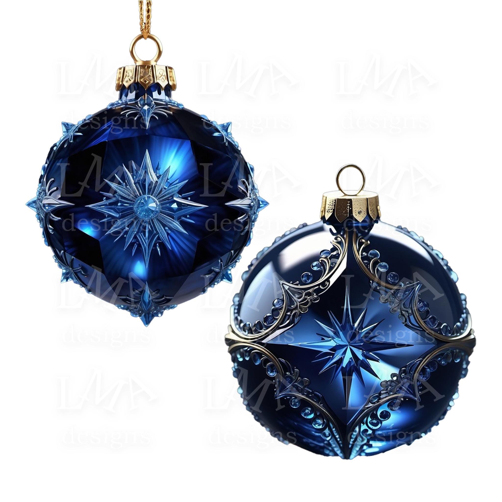 20 Christmas Tree Ornaments Clipart Images – Various Colors and Types ...