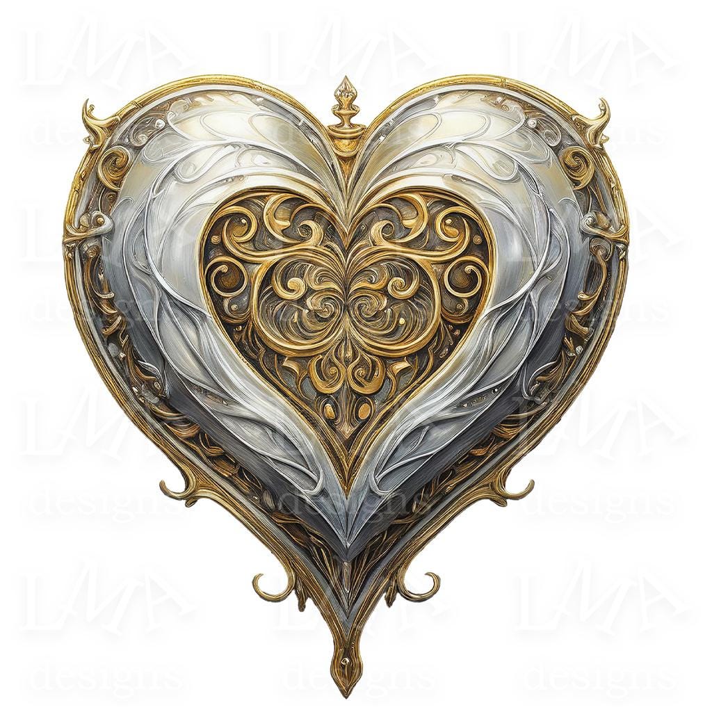 10 Victorian Symbols & Symbolism – Witches Heart – Set 3A - Clipart ...