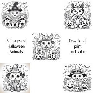 20 Halloween Coloring Pages – Animals, Black Cats, Scary Clowns ...