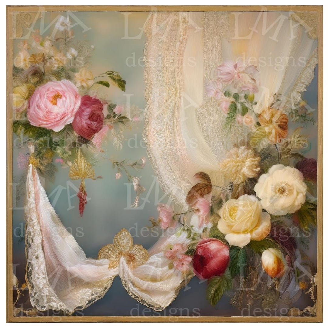 15 Victorian Lace and Ribbons Backgrounds Clipart Images - Etsy