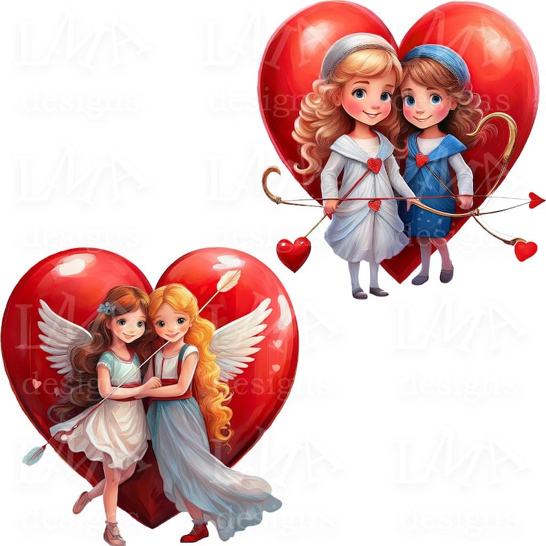 20 Valentines Day Cupids Clipart Images - Etsy
