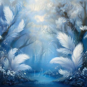 10 Fantasy Backgrounds Blues Clipart Images – Set 1 - Etsy
