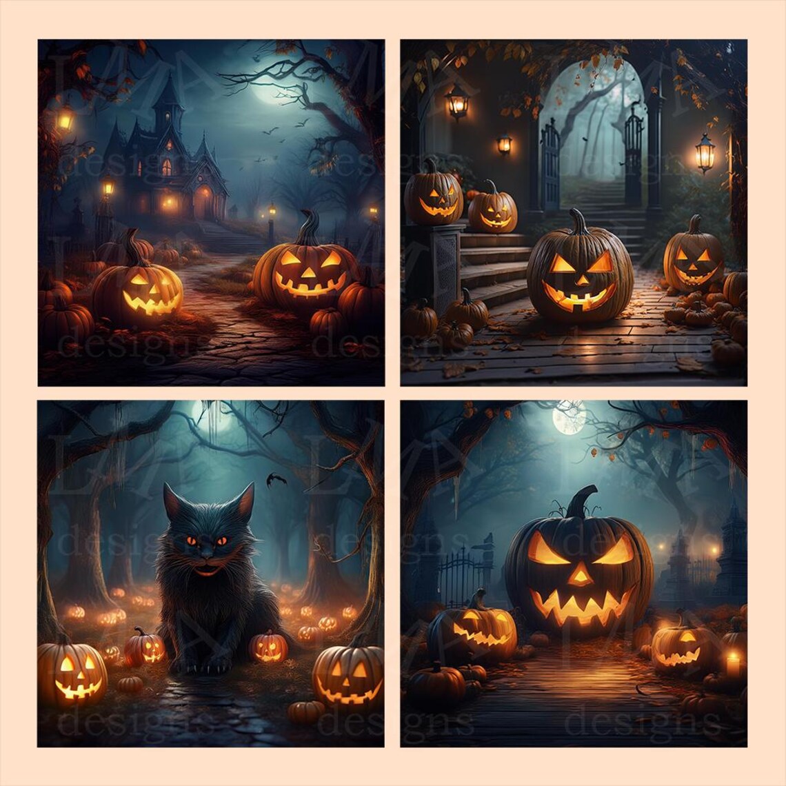 Halloween Backgrounds Clipart Images - Spooky Background for Halloween ...