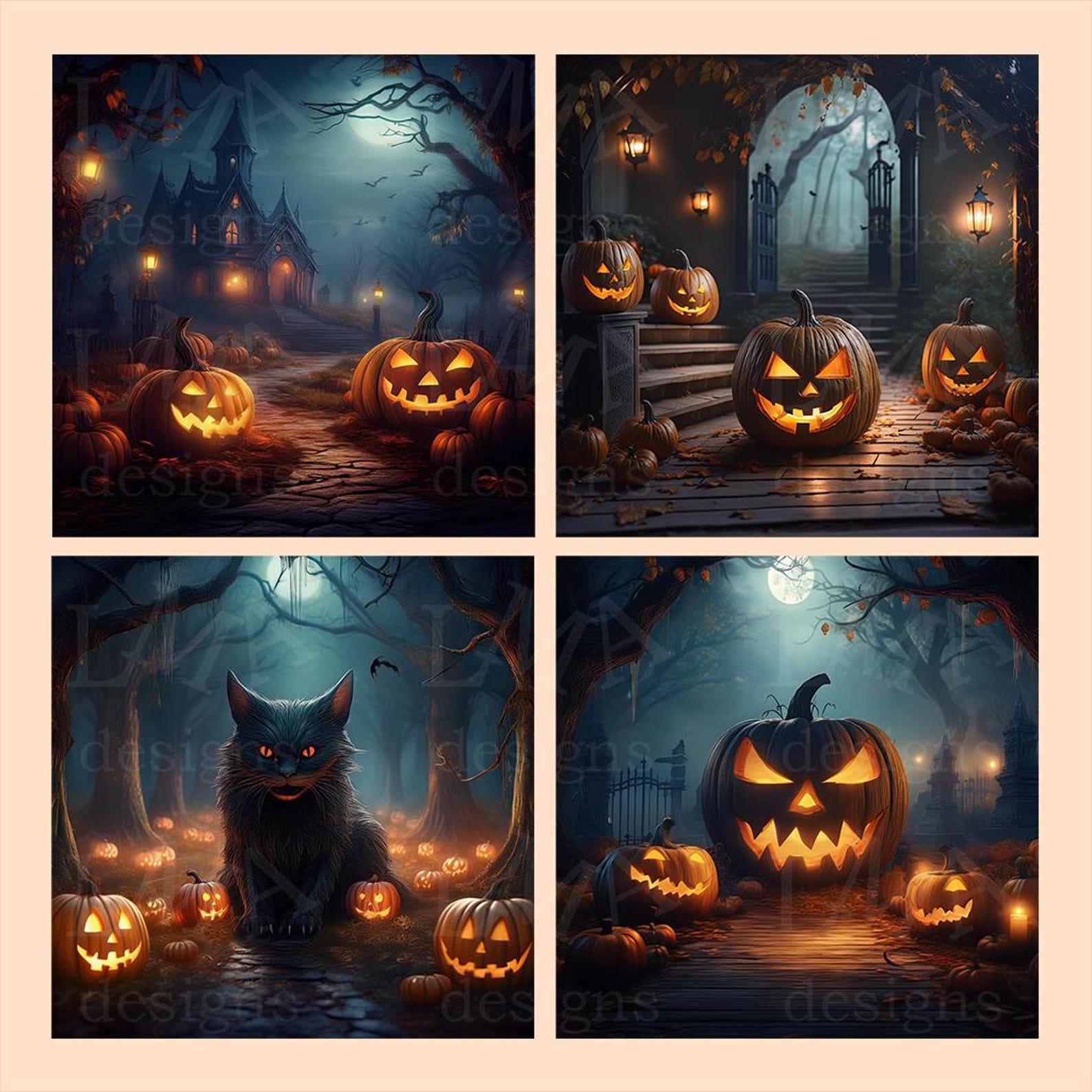 Halloween Backgrounds Clipart Images - Spooky Background for Halloween ...