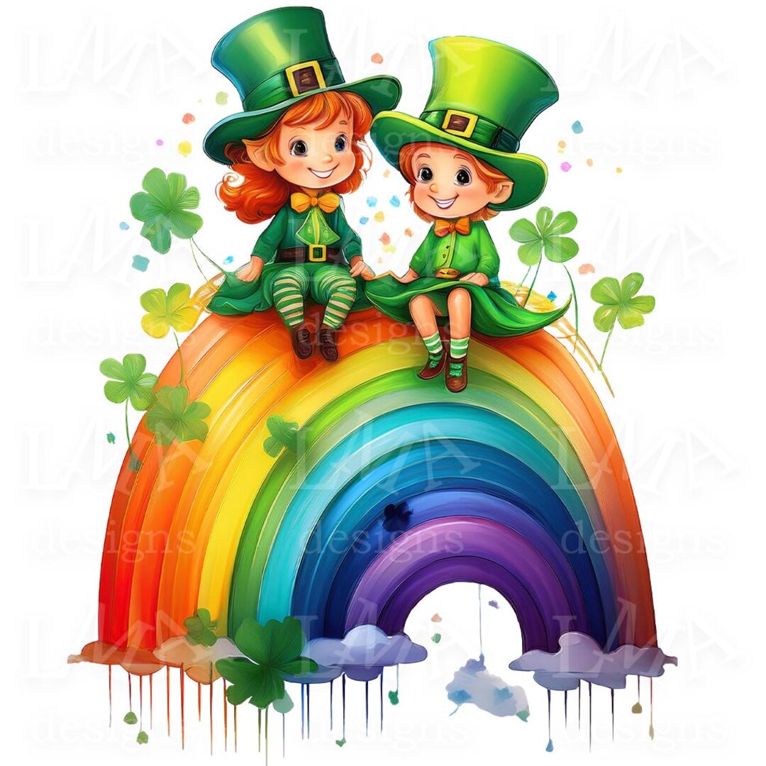 10 St. Patrick’s Day Leprechauns Clipart Images – Set 2 - Etsy