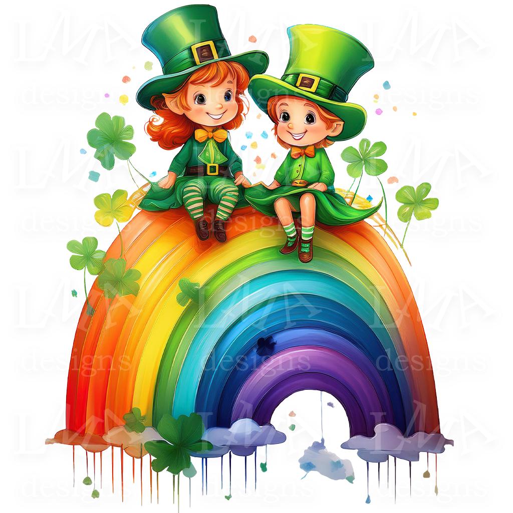 10 St. Patrick’s Day Leprechauns Clipart Images – Set 2 - Etsy