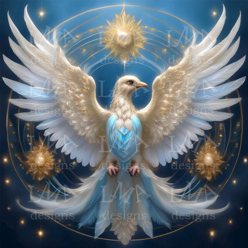 11 Heavenly Bird Backgrounds Clipart Images - Etsy