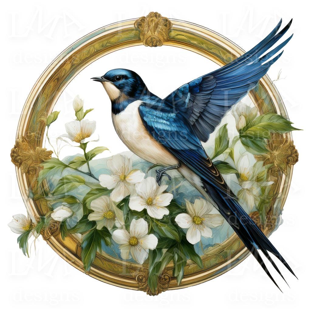 10 Victorian Symbols & Symbolism – Swallows and Doves - Set 12 ...