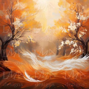10 Fantasy Backgrounds Oranges Clipart Images – Set 2 - Etsy