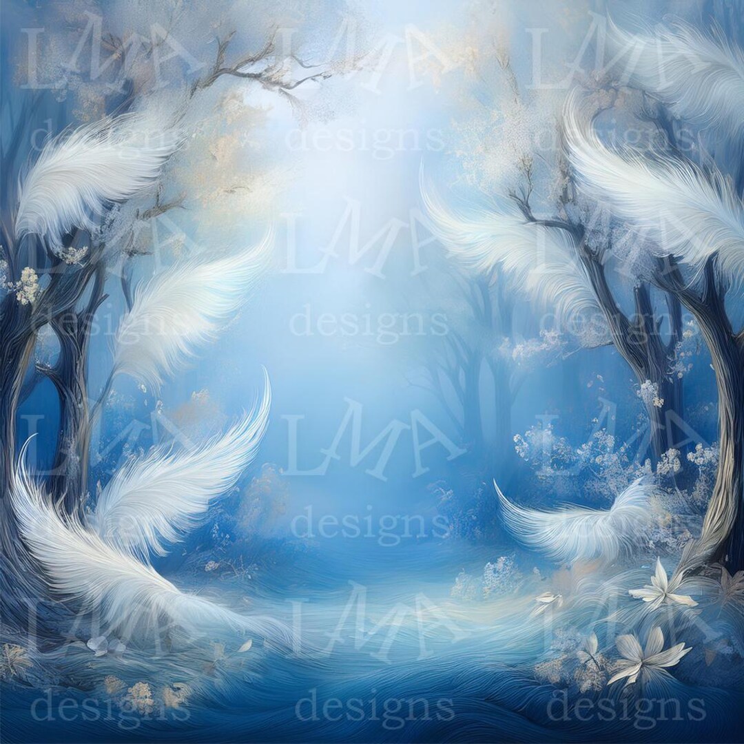 10 Fantasy Backgrounds Blues Clipart Images – Set 2 - Etsy