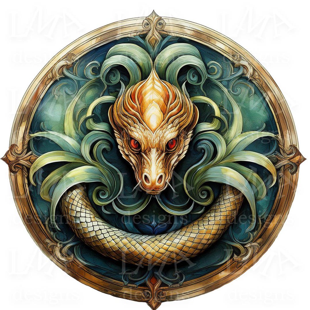 10 Victorian Symbols & Symbolism – Serpents - Set 13 - Clipart Images ...