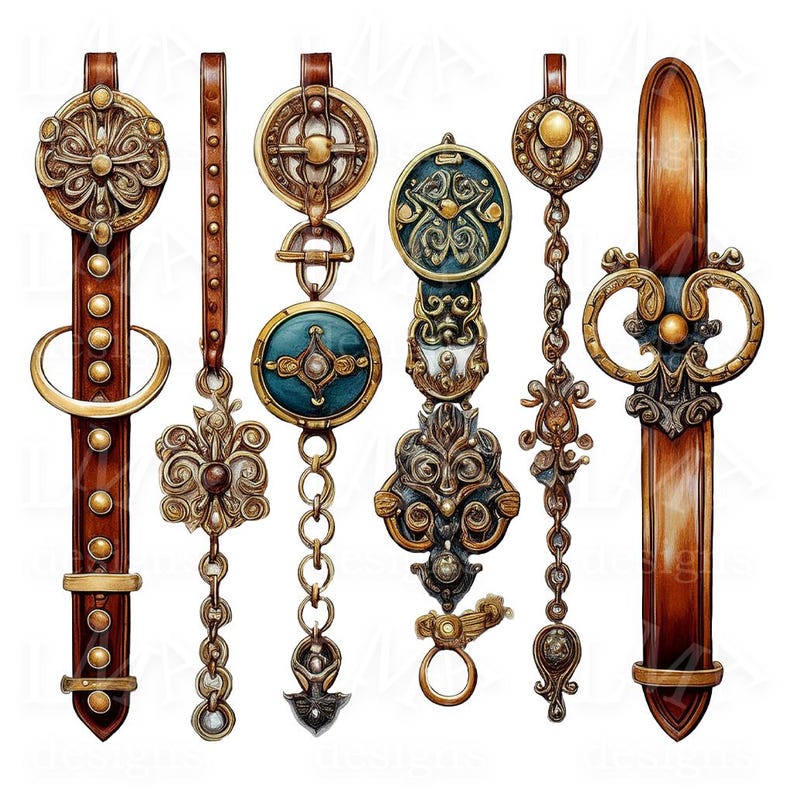 42 Victorian Symbols & Symbolism – Buckles – Set 1 - Clipart Images - Etsy