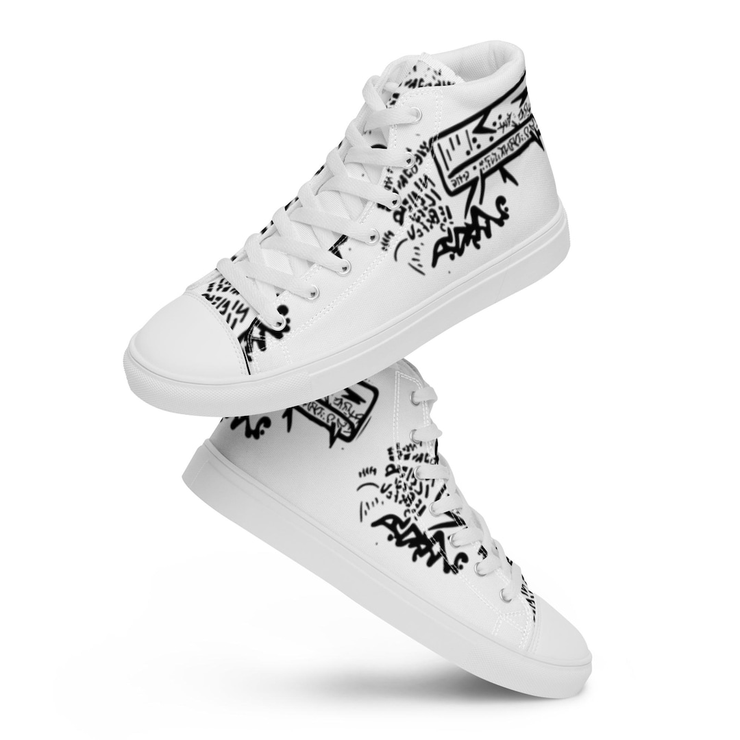 Gangsta Walk High Top Canvas Shoes - Etsy