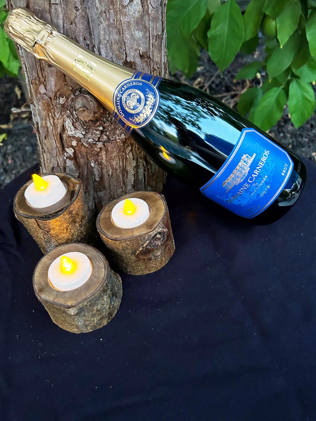 Rustic Tree-limb Tea Light Holders-set of 3 - Etsy